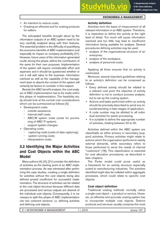 Activity Based Costing | PDF