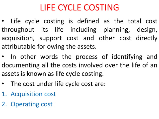 ACtivItY BaSeD CostinG, Value ChAin AnalysiS, TargeT cosTing & Life ...