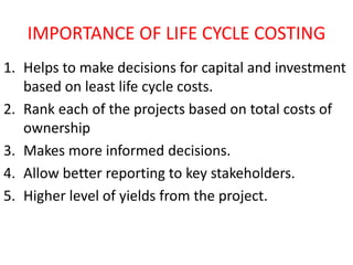 ACtivItY BaSeD CostinG, Value ChAin AnalysiS, TargeT cosTing & Life Cycle Costing | PPTX