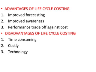 ACtivItY BaSeD CostinG, Value ChAin AnalysiS, TargeT cosTing & Life Cycle Costing | PPTX