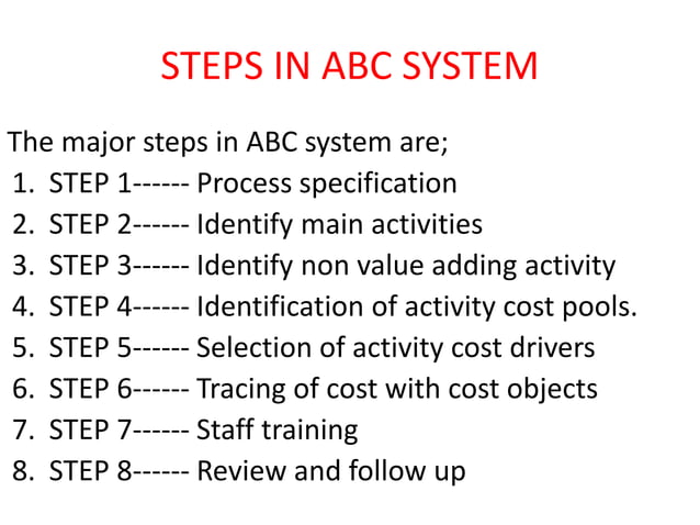 ACtivItY BaSeD CostinG, Value ChAin AnalysiS, TargeT cosTing & Life Cycle Costing | PPTX