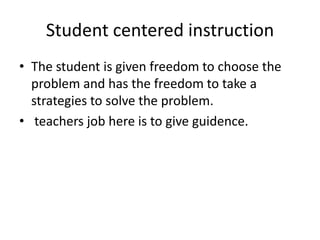 Activity based instruction | PPTX