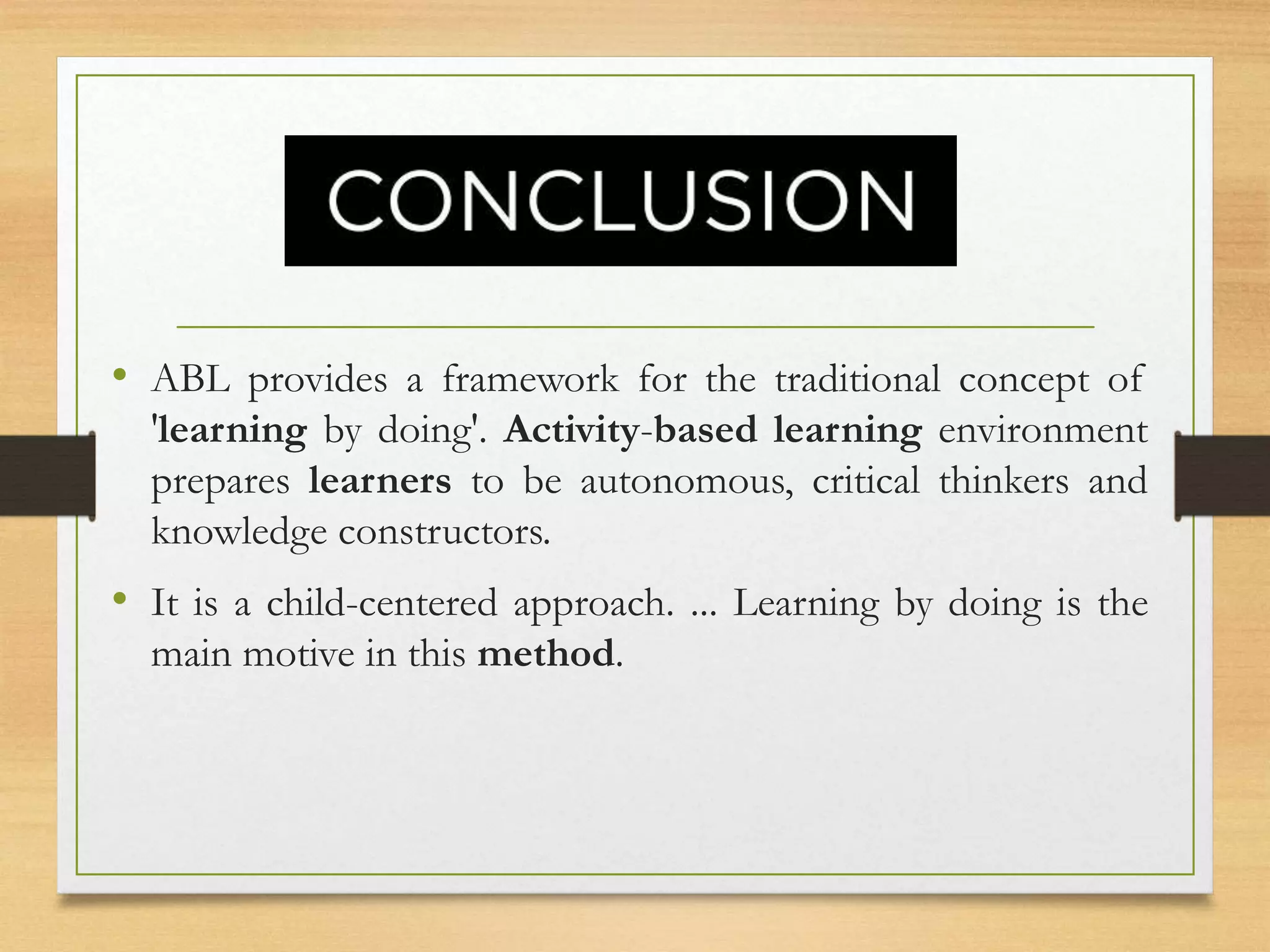 Science Activity based learning | PPT