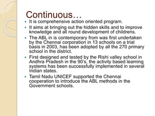 Activity based learning | PPTX