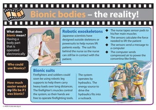 Activity Bionic Bodies | PDF | Science Fiction | Genres