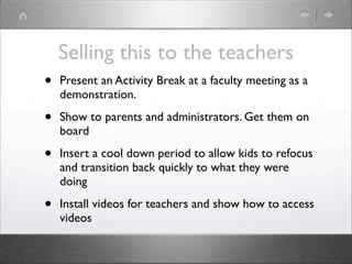 Activity break presentation | PDF