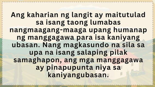 ANG TALINGHAGA TUNGKOL SA MAY-ARI NG UBASAN.pptx