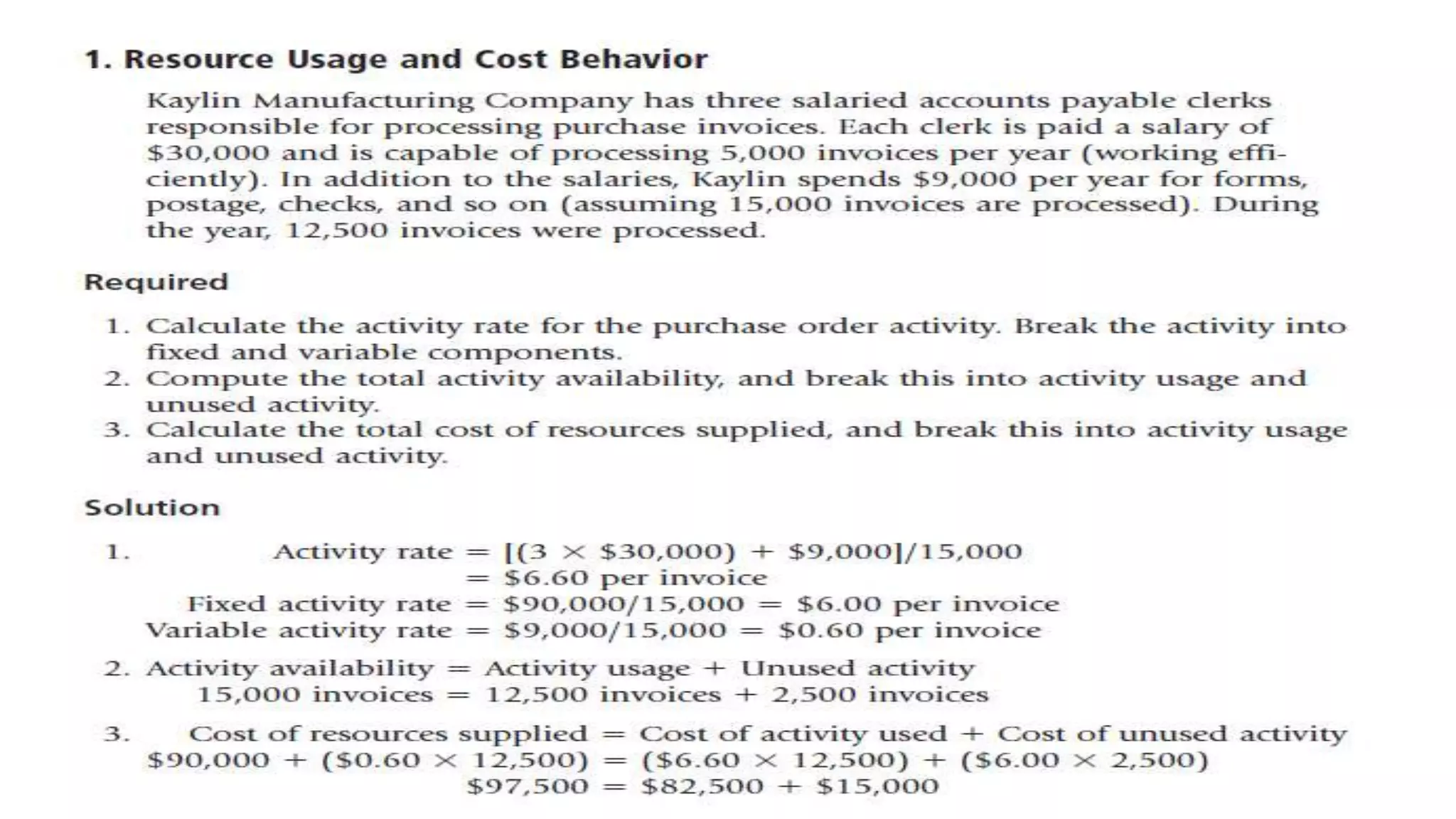 Activity cost behavior and sistem job order | PPTX