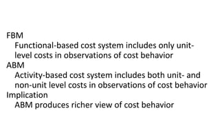 Activity cost behavior and sistem job order | PPTX