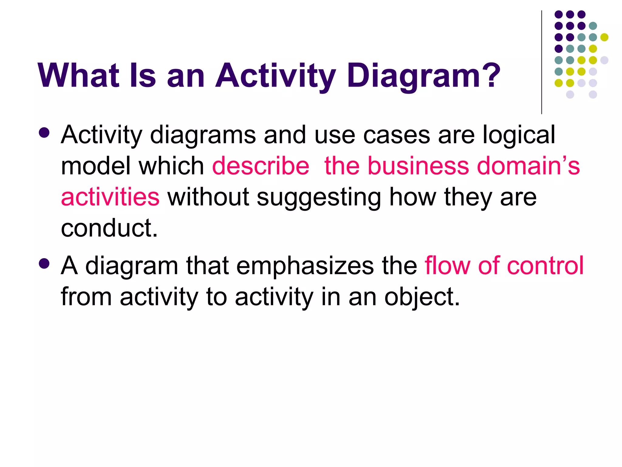 Activity diagrams | PPT