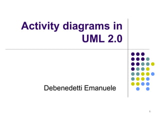 Activity diagrams show the flow of one activity to another within a ...