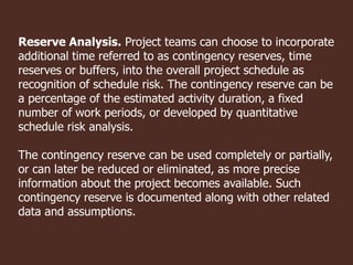 Cert IV Project Management - Activity Duration Estimating (Tools and ...