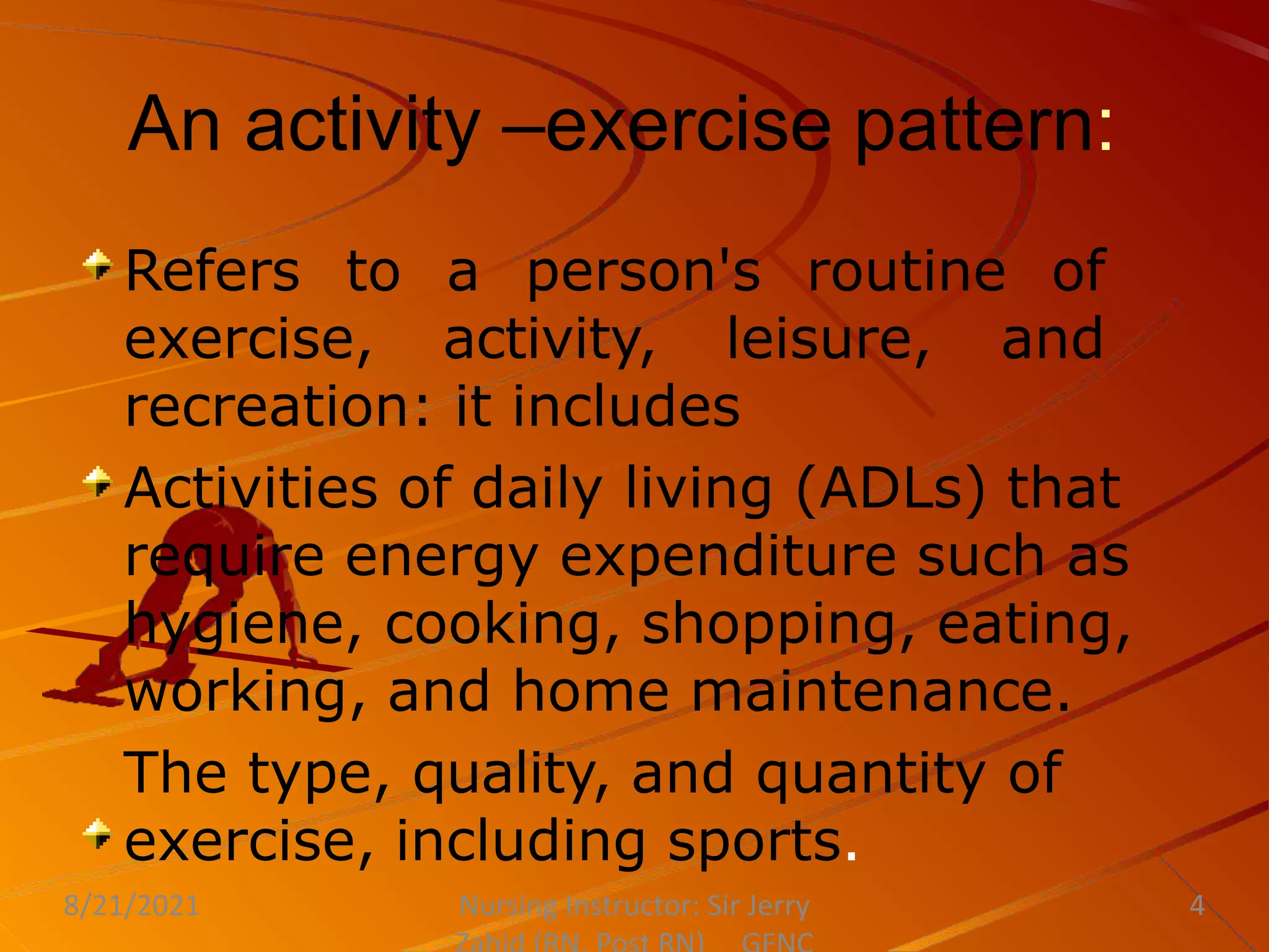 Activityexercisepattern | PPT