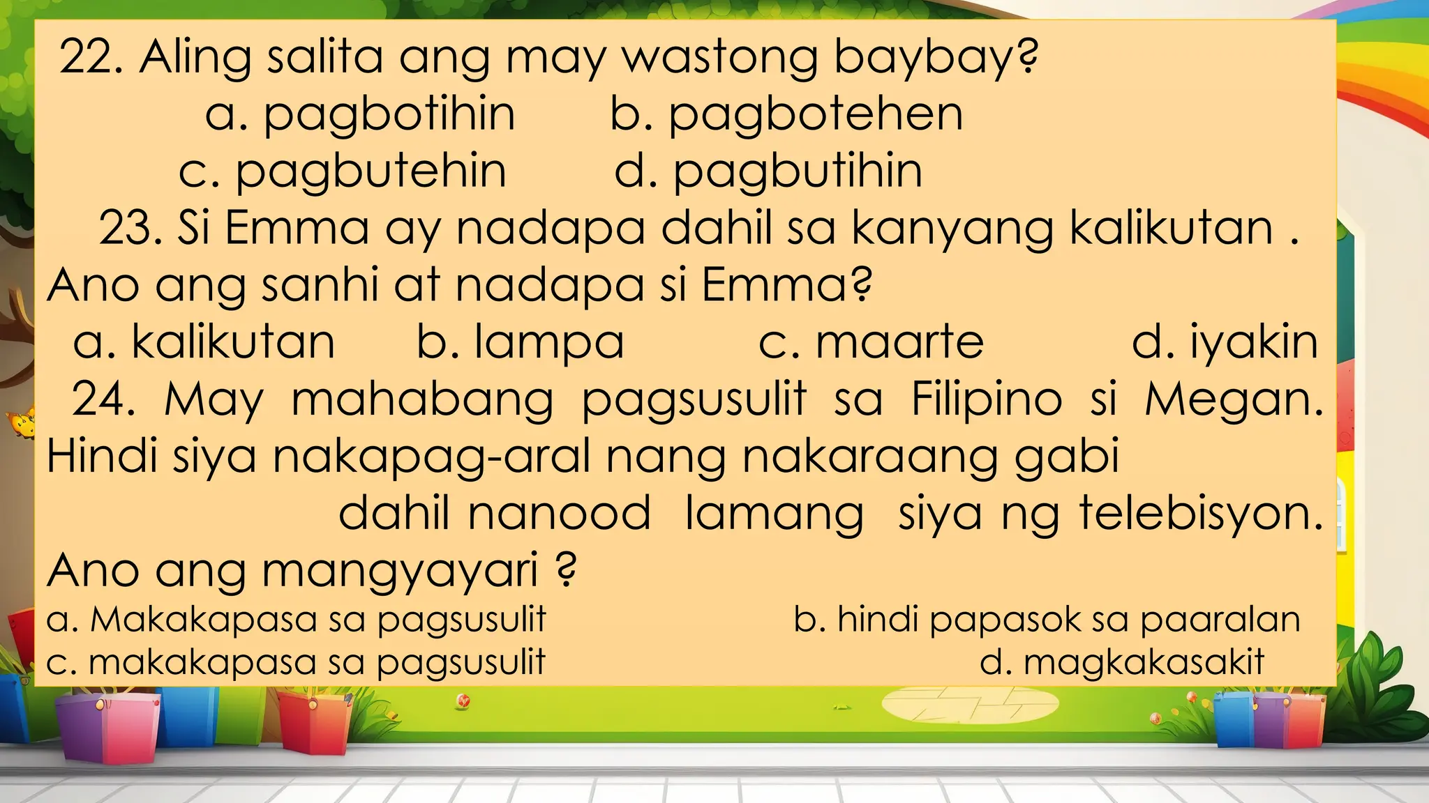 activity filipino.pptx grade 1 maikling pagsusulit | PPTX
