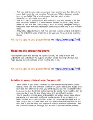 Activity for kids | DOCX