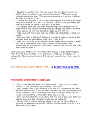 Activity for kids | DOCX