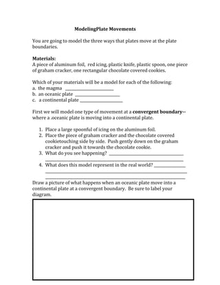 Plate movements (activity) | DOCX