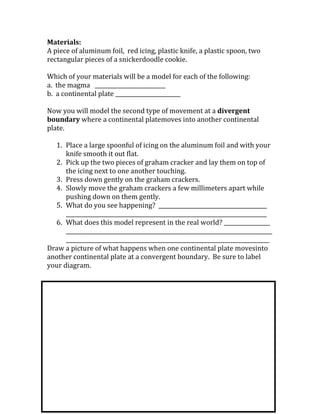 Plate movements (activity) | DOCX