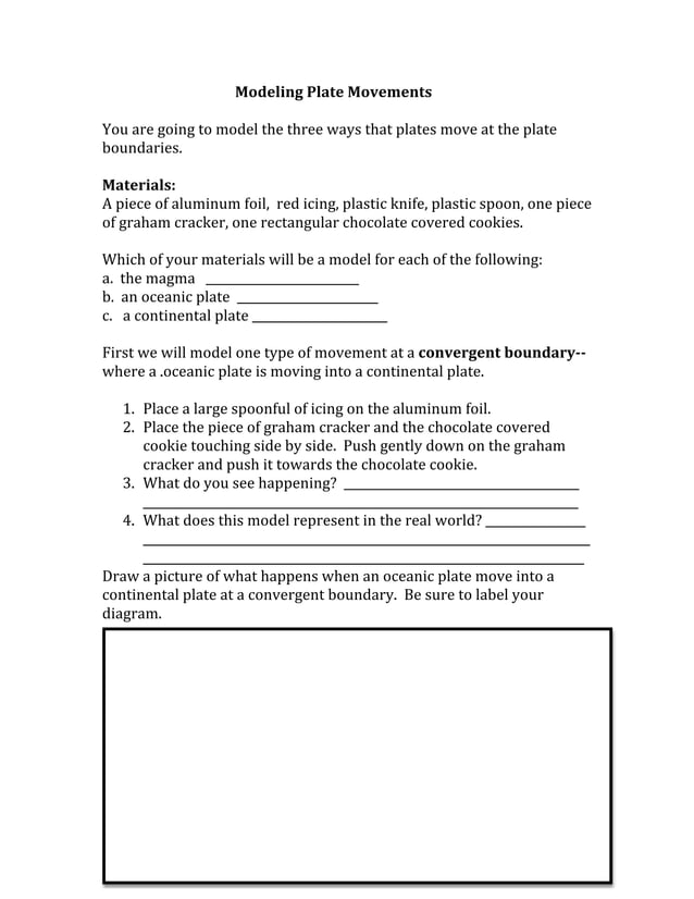 Plate Movement (activity) | PDF