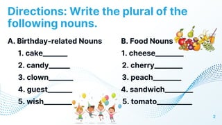 ACTIVITY FOR PLURAL FORM OF NOUNS.pptx