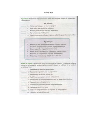 Activity in ap | DOCX