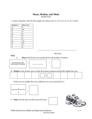 Activity in mean median mode | PDF