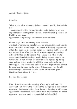 Understanding Intersectionality Through Examples | PDF