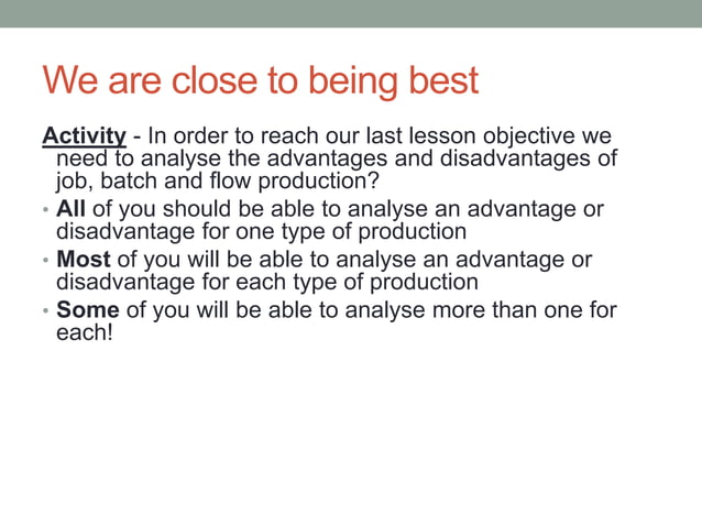 Activity job flow and batch production | PPTX