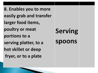 Activity kitchen utensils | PPTX