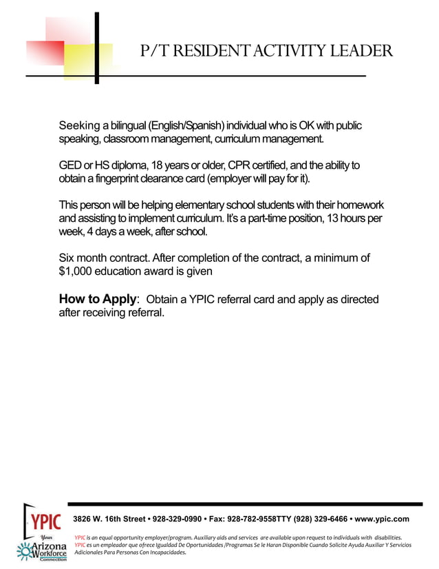 Activity leader | PDF