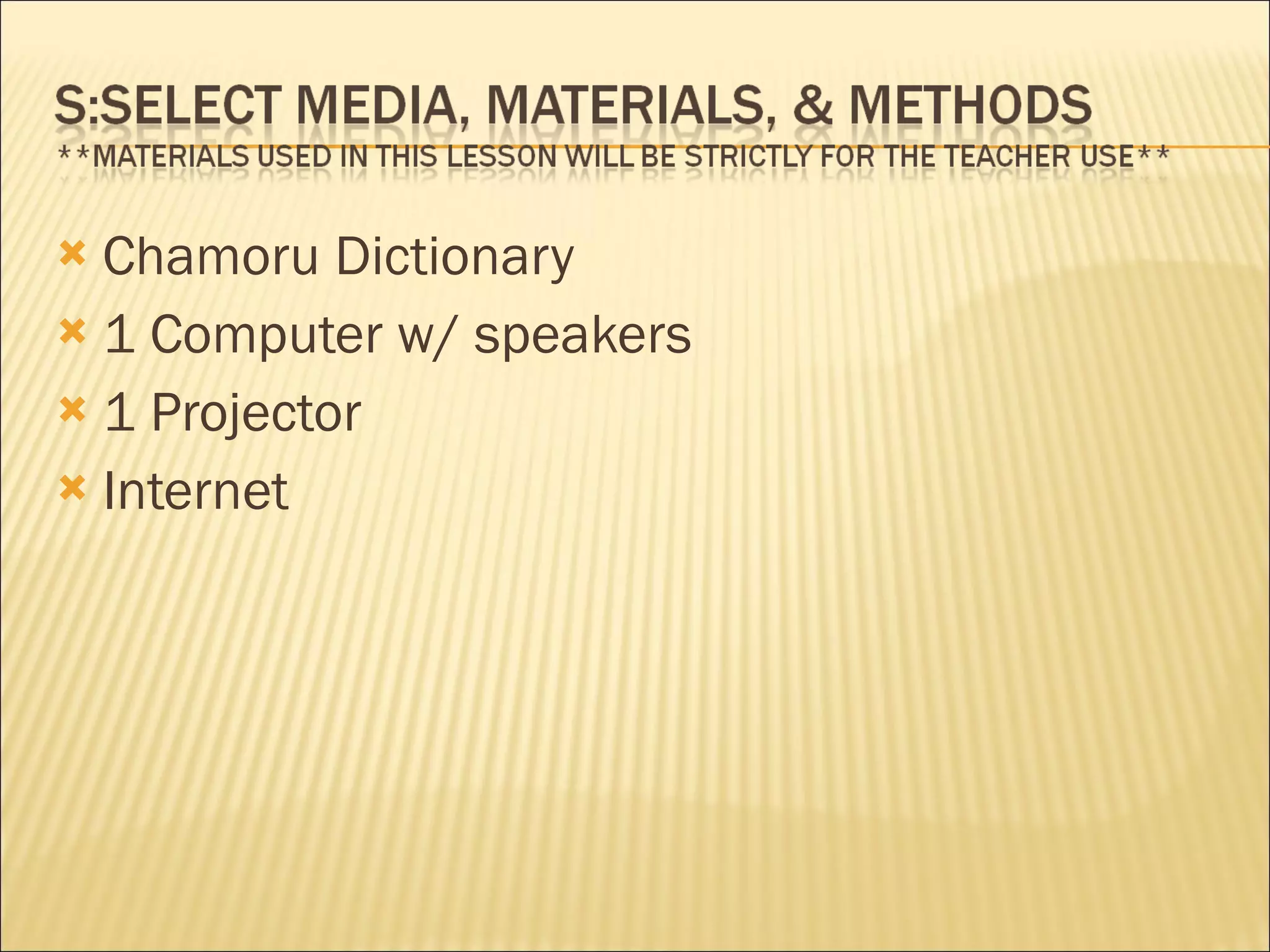 Activity Lesson Plan | PPT