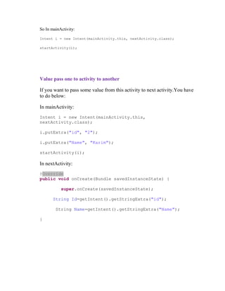 Day 4: Activity lifecycle | DOC | Computing | Technology & Computing