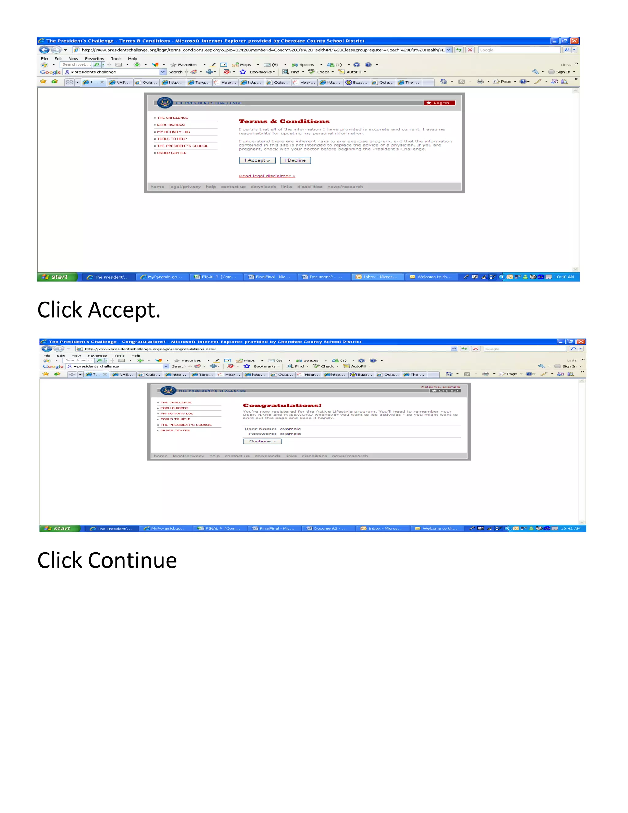 Activity Log Tutorial | DOC