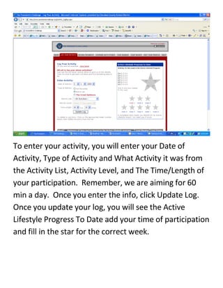 Activity Log Tutorial | DOC