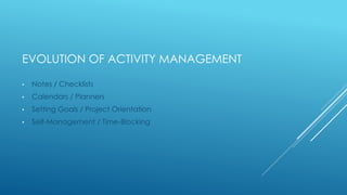 Activity Management | PPT