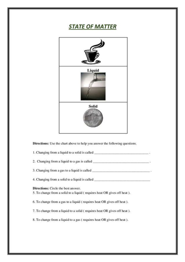 Activity - Composition of matter | PDF