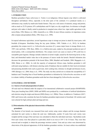 Activity of callosobruchus maculatus (f.) (coleoptera bruchidae) on ...