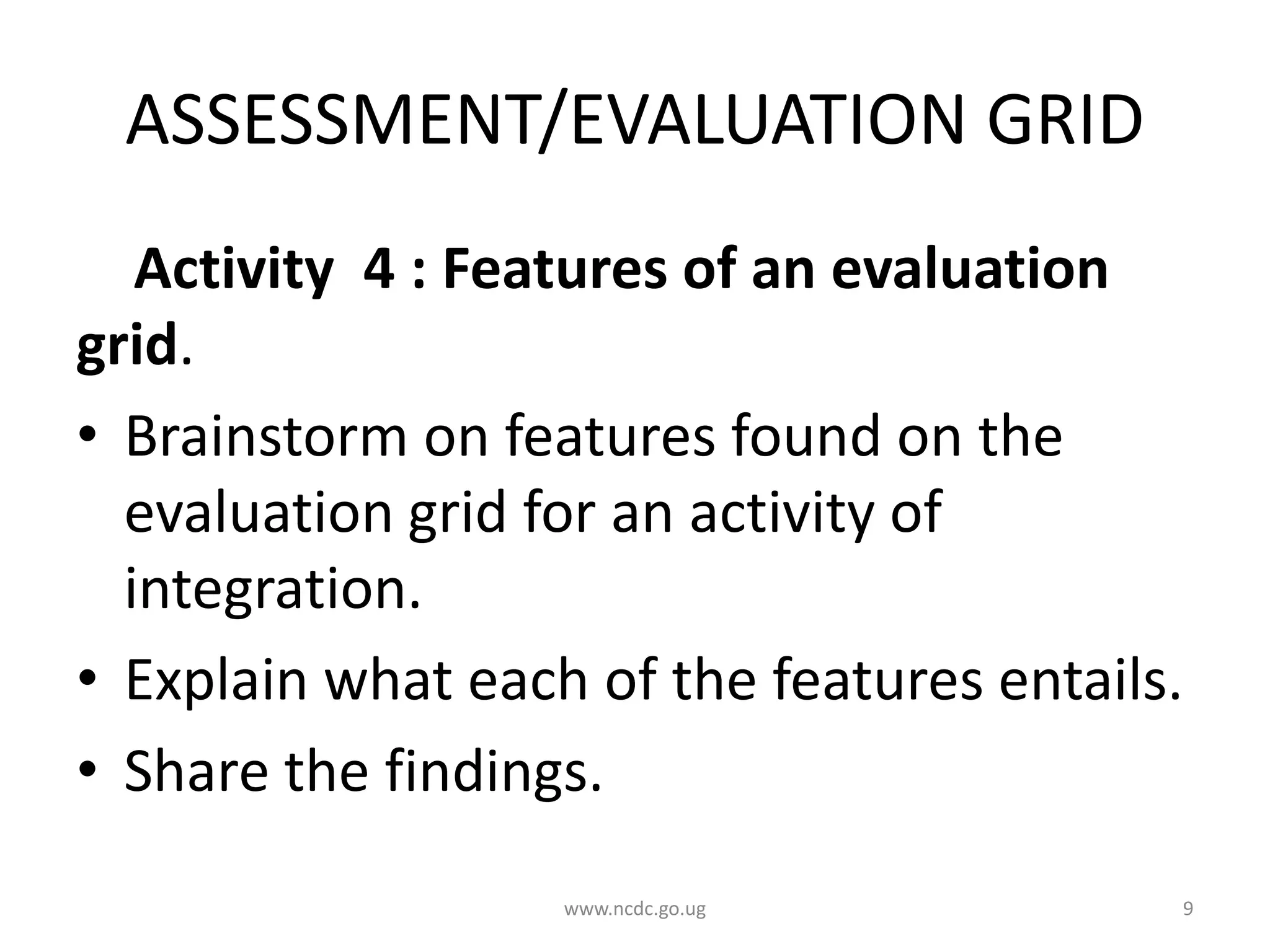 Activity Of Integration Revised Kamurasi Pptx
