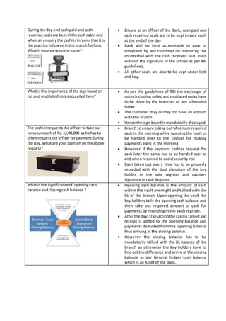 Activity on cash handling operations (1) | DOCX
