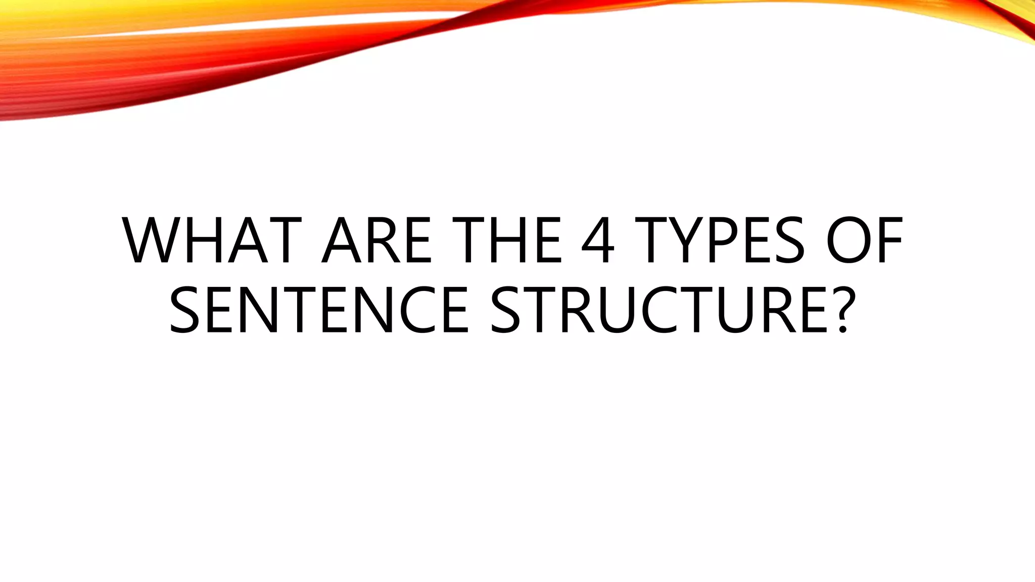 Activity on sentence structure | PPT