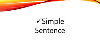 Activity on sentence structure | PPT