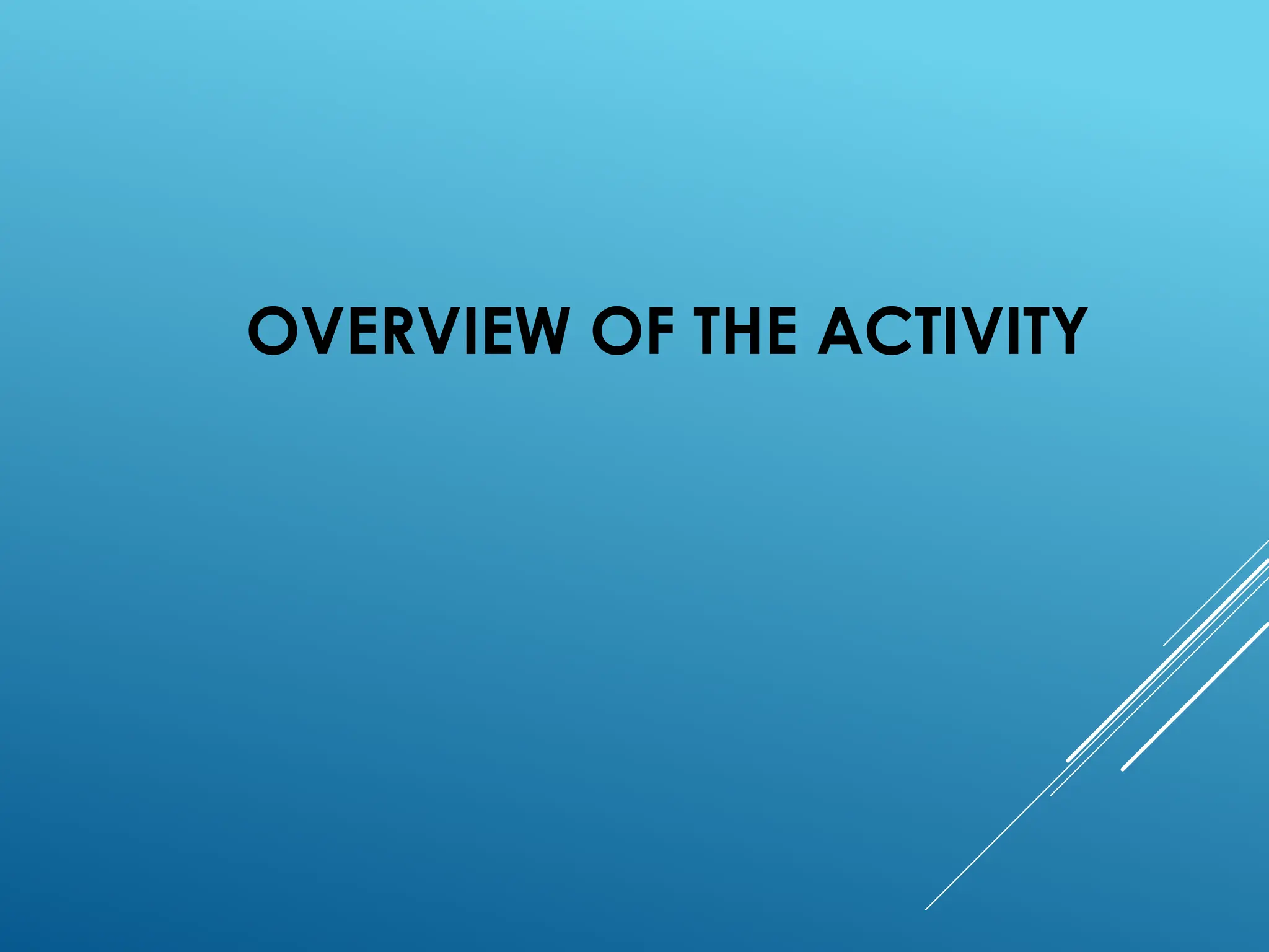 activity overview FOR THE CONDUCT OF NEWLY ELECTED OFFICIALS BRIEFING ...