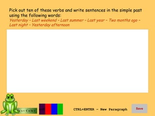 Activity Past Tense | PPT