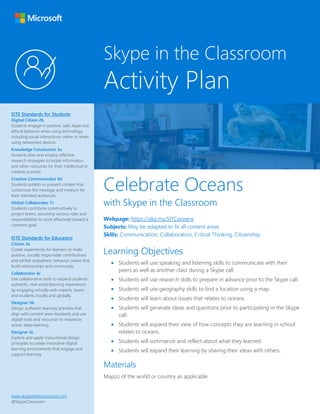 Activity plan oceans month (1) | PDF