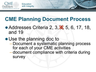 Activity Planning: Improving the Process to Align with Accreditation ...