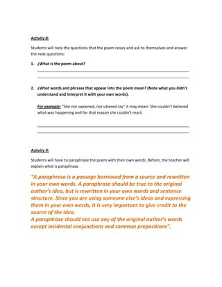 Activity poem last one | DOCX