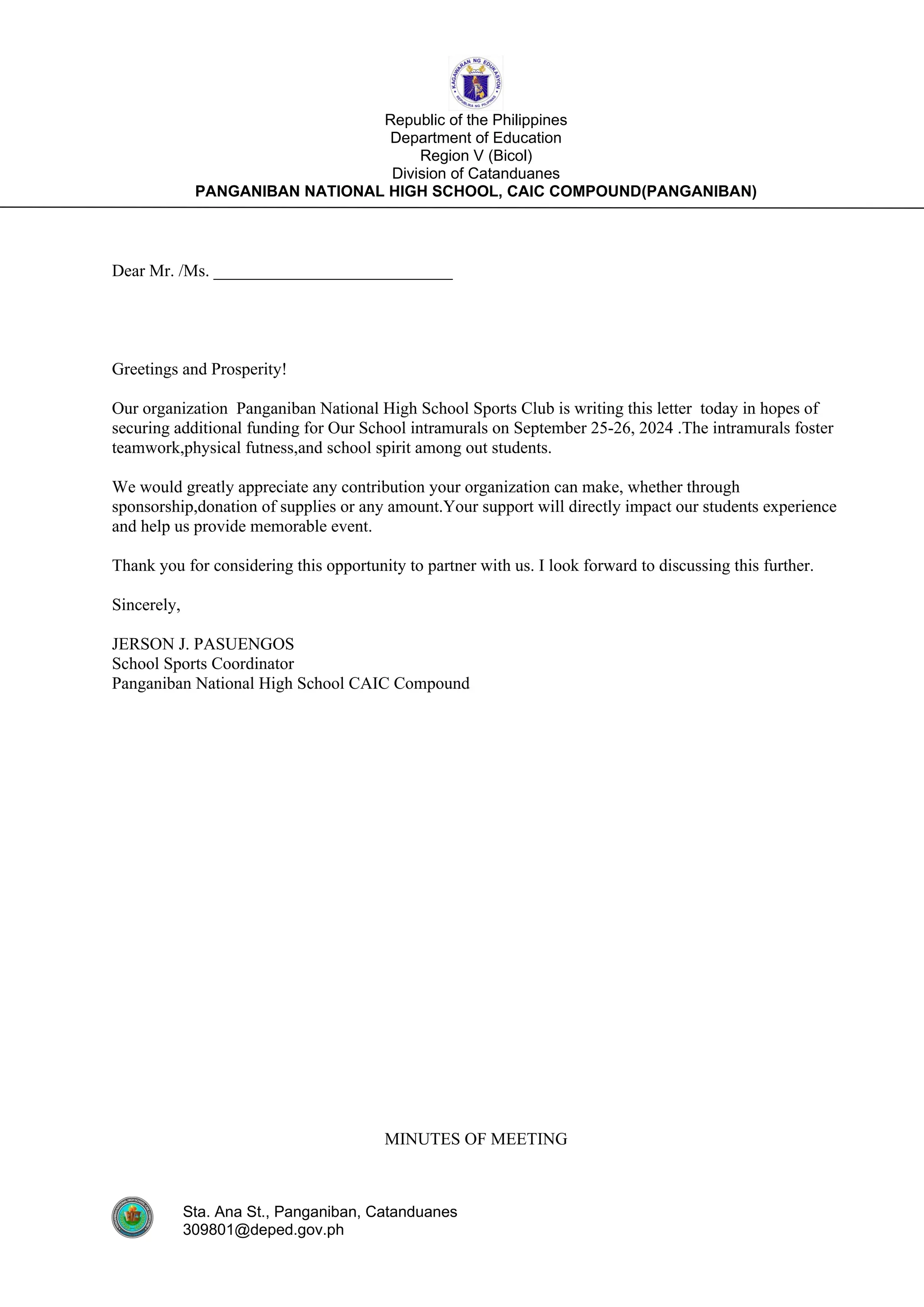 activity proposal school intrams 2024 2025 .doccx | DOCX