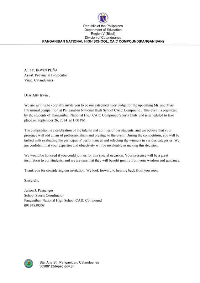 activity proposal school intrams 2024 2025 .doccx | DOCX