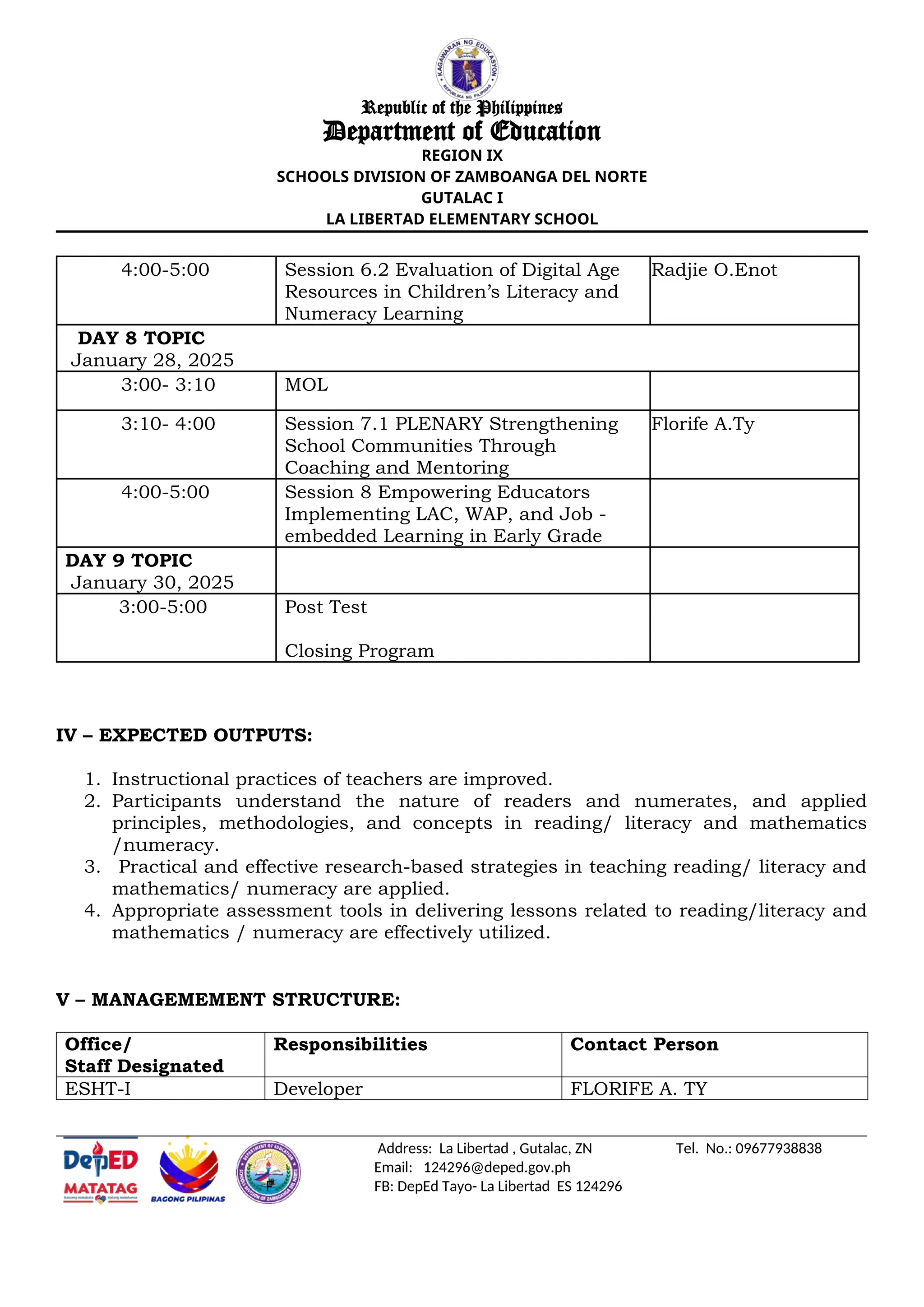 ACTIVITY PROPOSAL TEACHER EFFECTIVENESS AND COMPETENCIES ENHANCEMENT ...