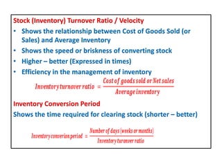 Activity ratios | PPTX | Business Accounting & Finance | Business